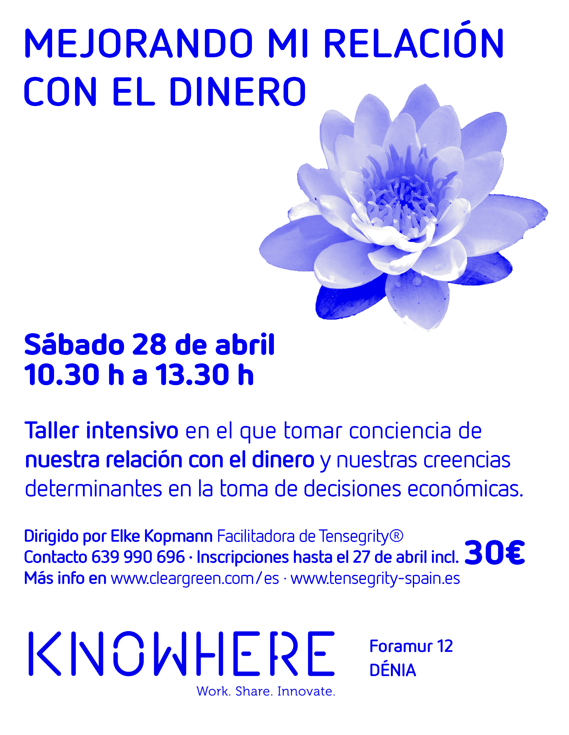 Mejorando mi relación con el dinero | | Knowhere Denia
