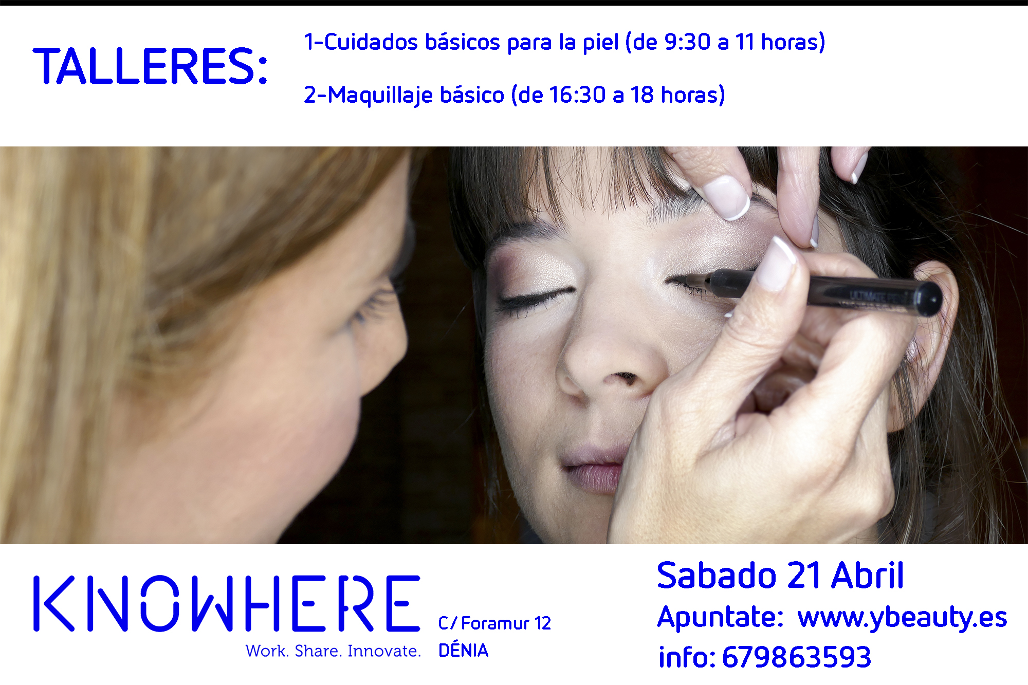 Doble Taller de maquillaje y belleza | | Knowhere Denia